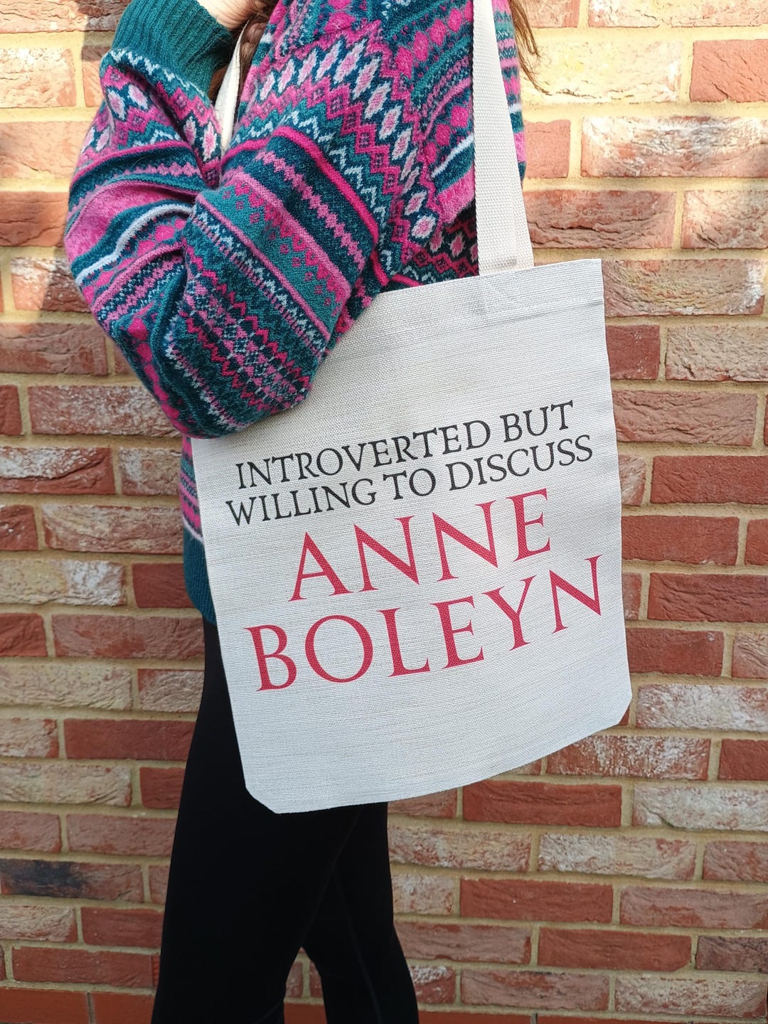 Anne Boleyn Tote Bag: Introvert Tudor Queen Gift - Etsy