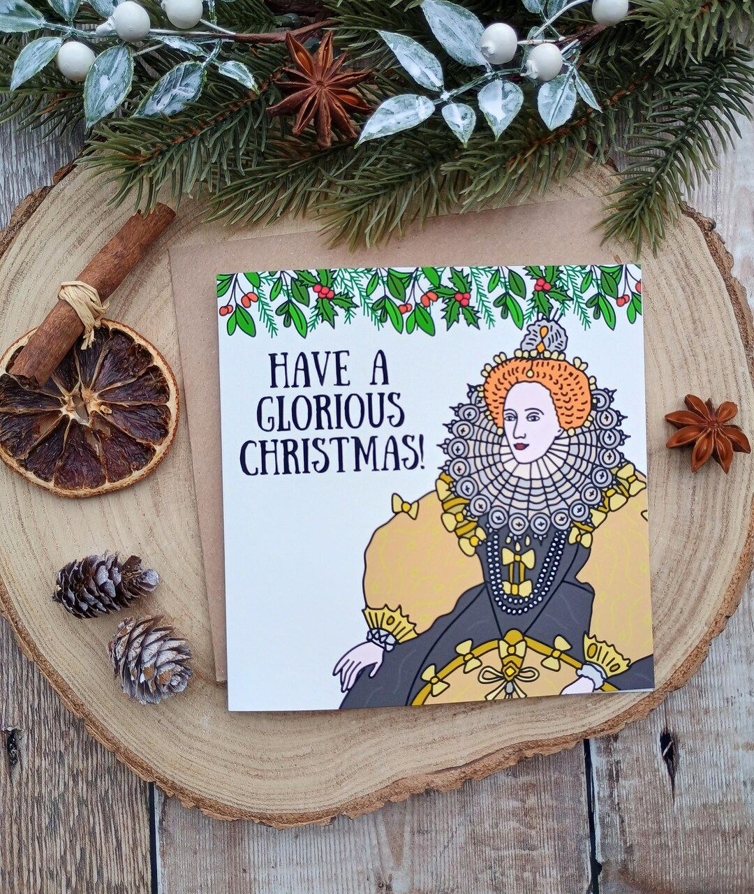 Queen Elizabeth I Christmas Card History Humour Tudor Tudor History ...