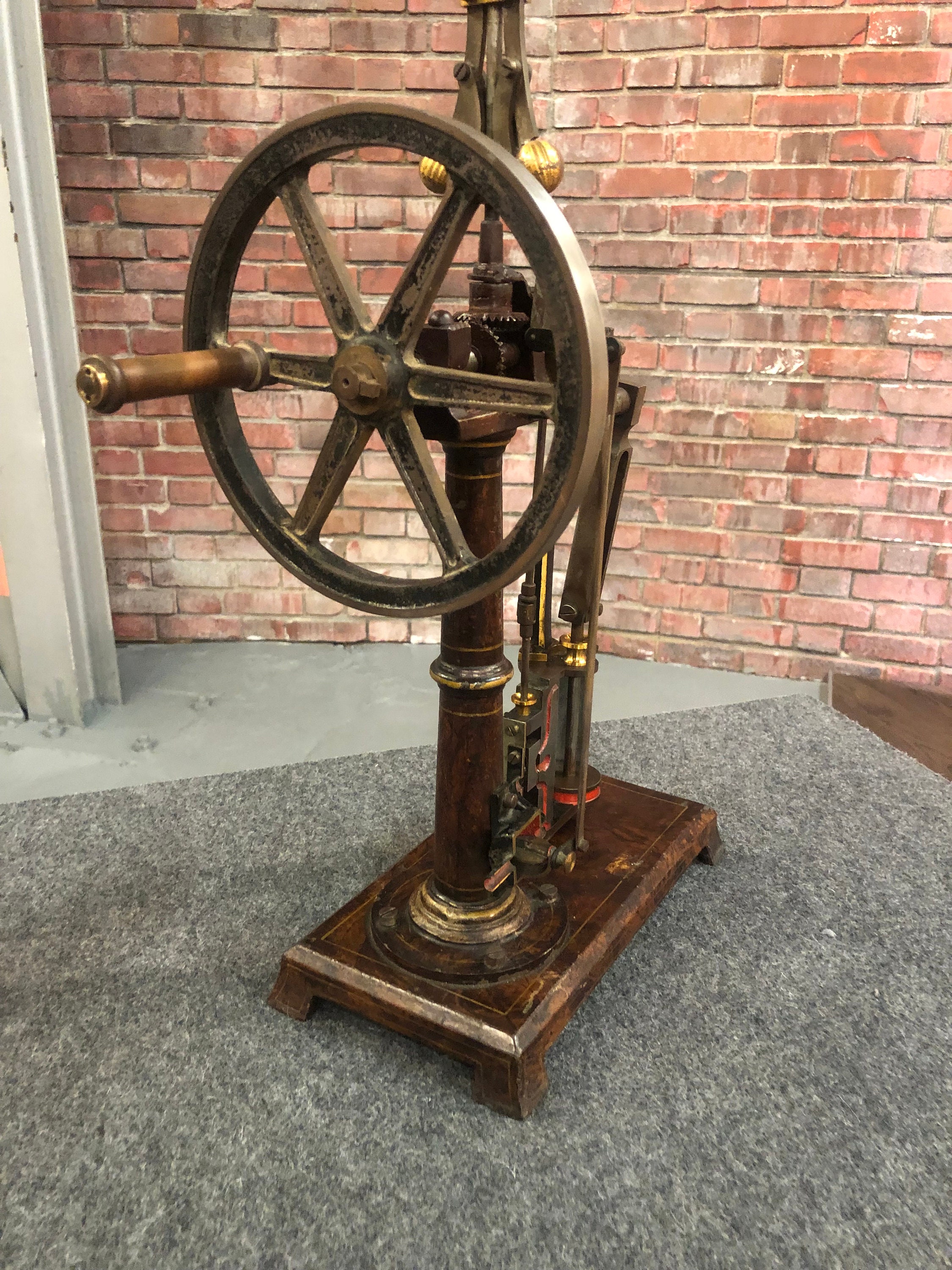 1 Cylinder Table Steam Engine Antique Wunderkammer Cast Iron Vintage ...