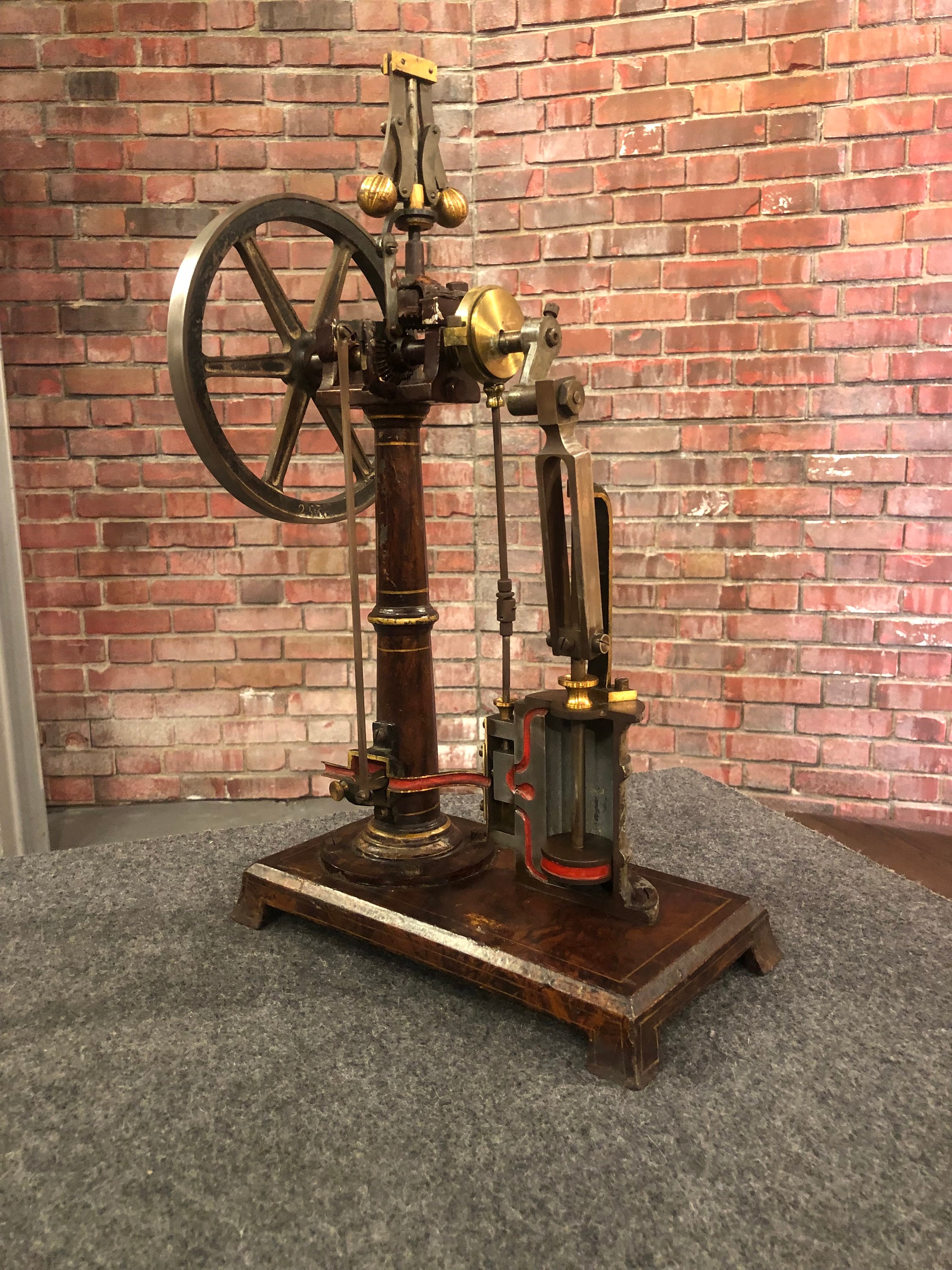 1 Cylinder Table Steam Engine Antique Wunderkammer Cast Iron Vintage ...