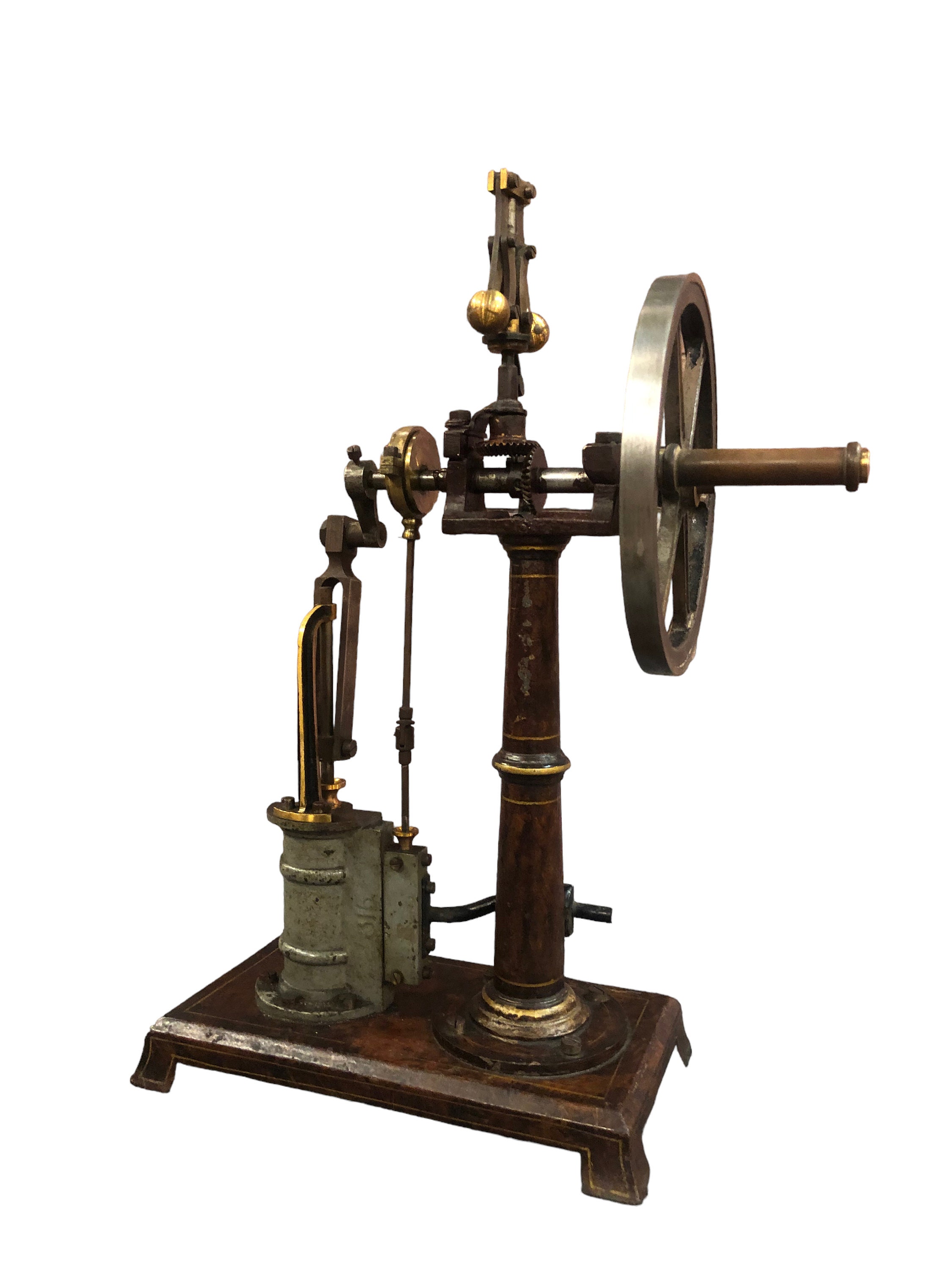 1 Cylinder Table Steam Engine Antique Wunderkammer Cast Iron Vintage ...