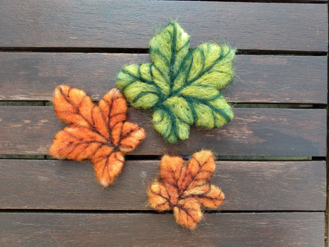 Maple Leaf Needle Felt Tutorial - Etsy