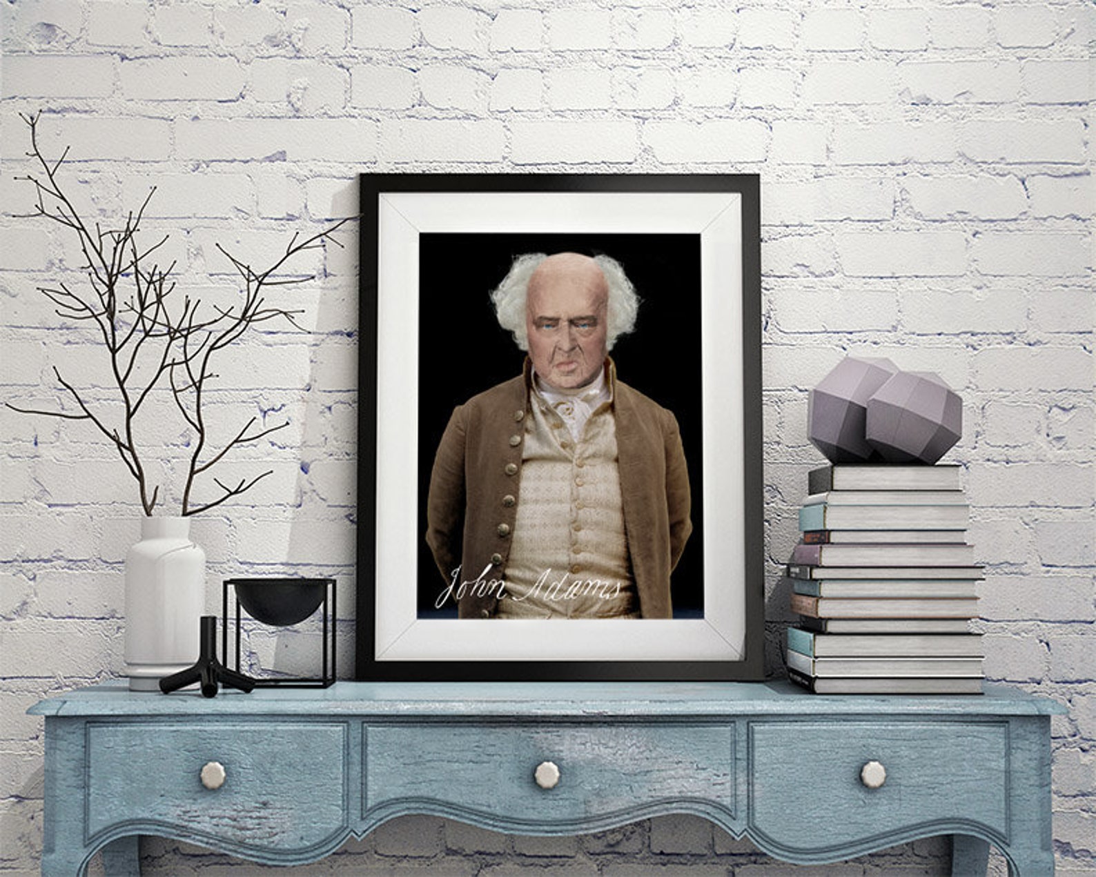 The Real Face of John Adams Based Upon His Life Mask Signed, Numbered ...