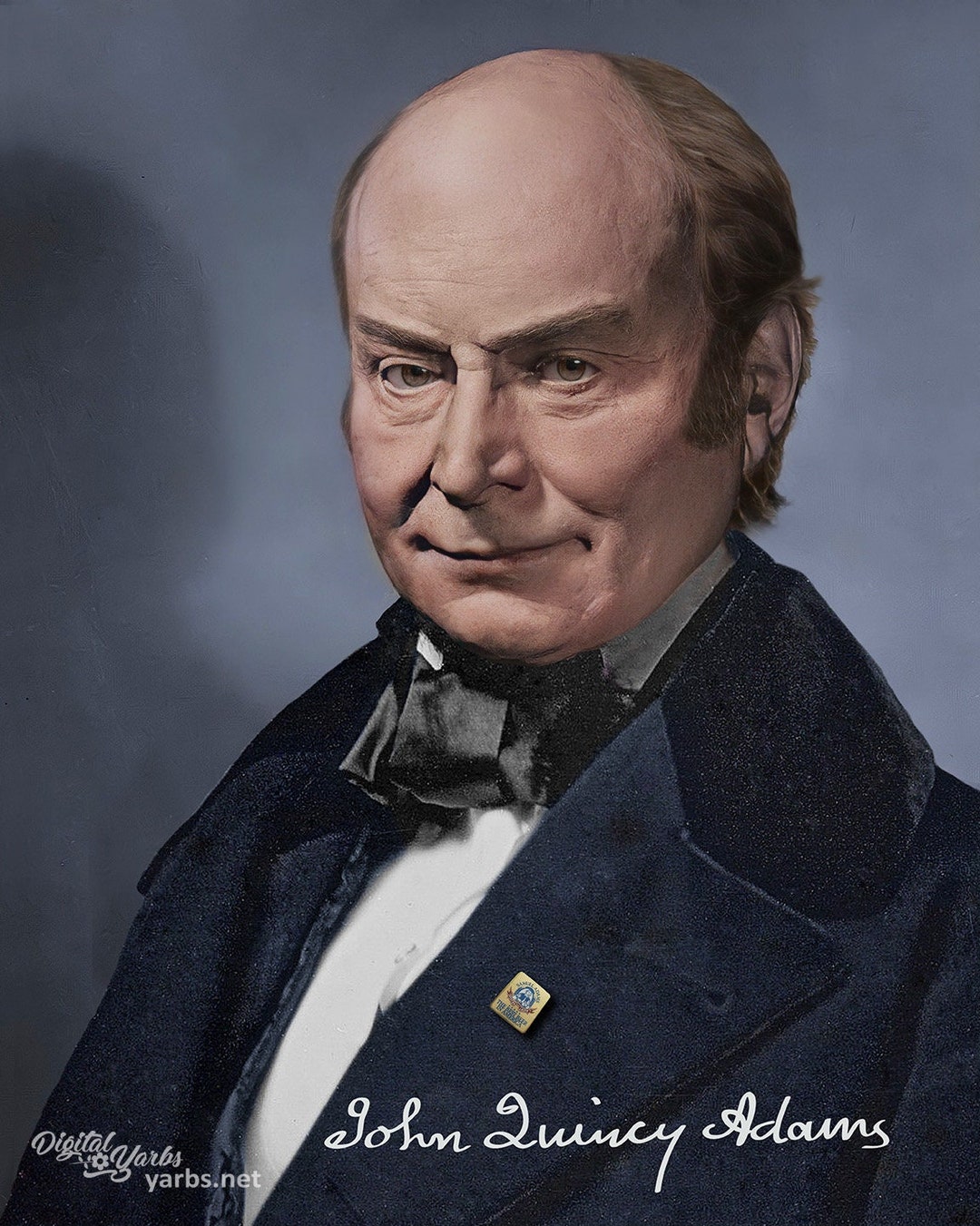 Giclée Print Real Face of President John Quincy Adams Based Upon His ...