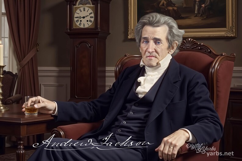 Andrew Jackson - Legacy on the Rocks - Postcard Based on His Actual ...
