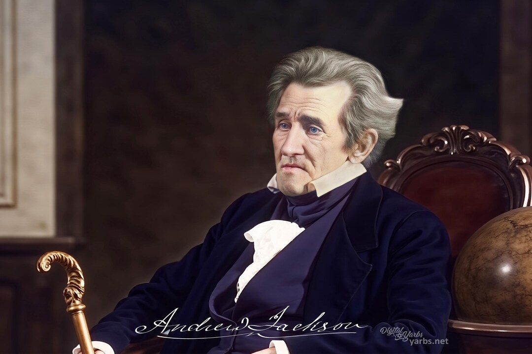 Andrew Jackson - "jackson in Command" Print Signed W/ COA 7th President ...