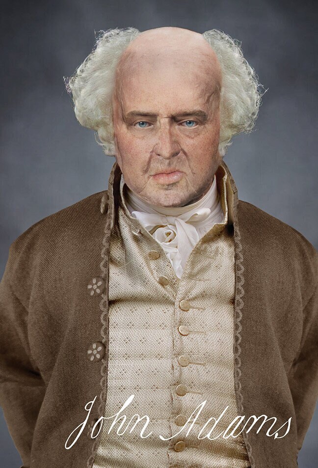 The Real Face of John Adams Life Mask 4x6 Postcard - Founding Fathers ...