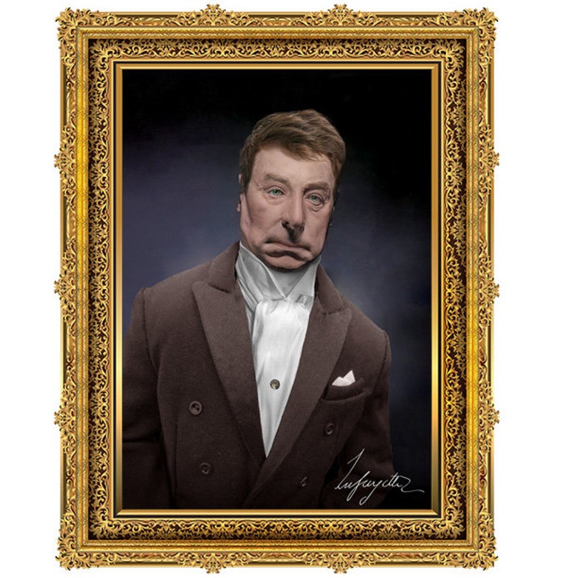 Giclée Print the Real Face of Marquis De Lafayette Based Upon His Life ...