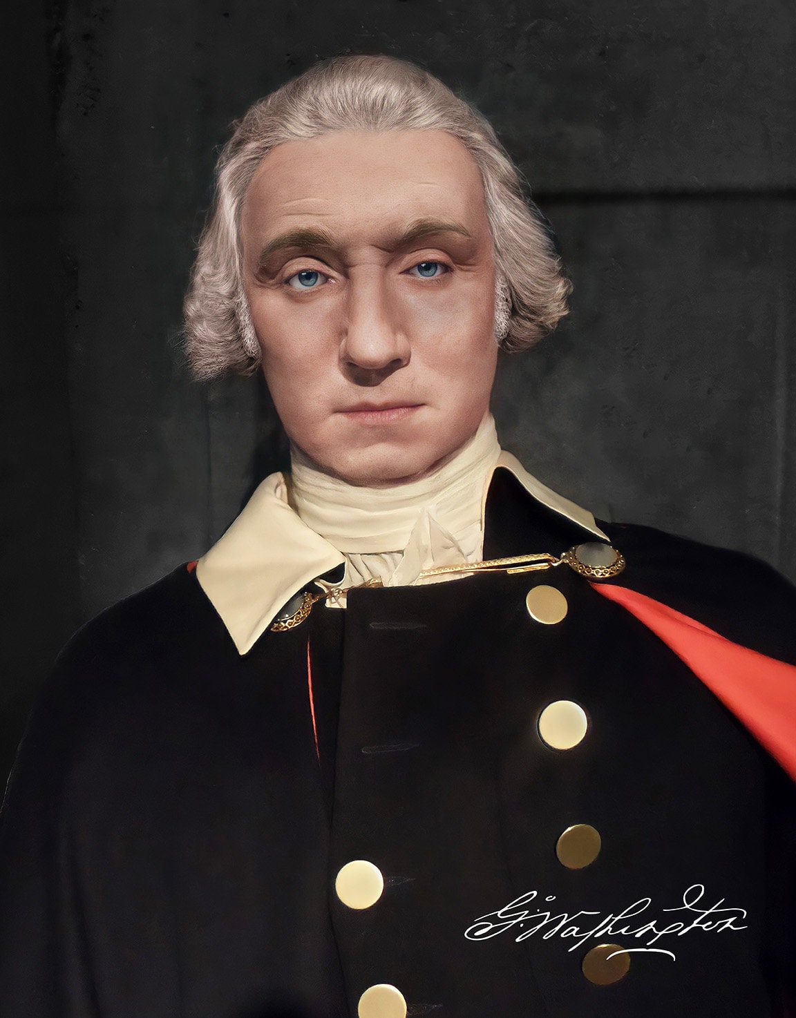 George Washington Real Face