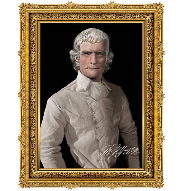 The Real Face of Thomas Jefferson Based Upon His Life Mask Signed ...
