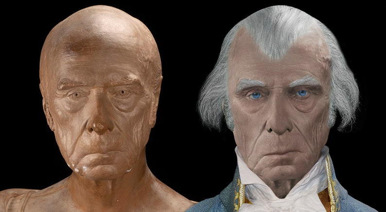 The Real Face of James Madison Based Upon His Life Mask Signed ...