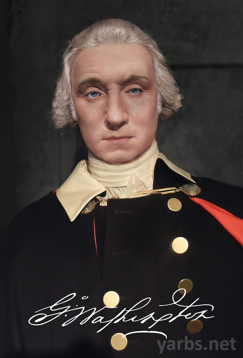 The Real Face of George Washington 4x6 Postcard Based Upon His Life ...