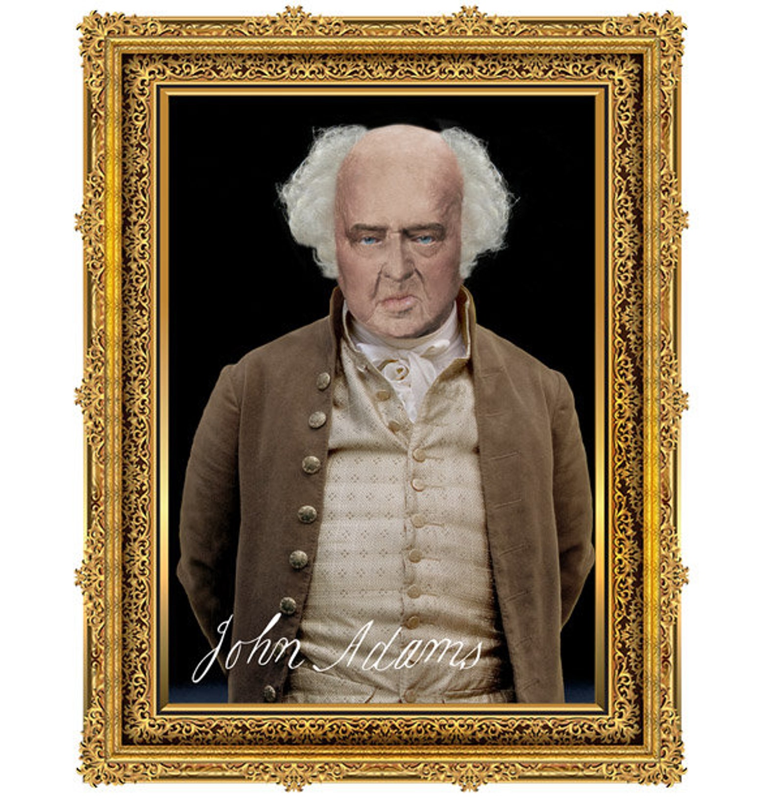 The Real Face of John Adams Based Upon His Life Mask Signed, Numbered ...