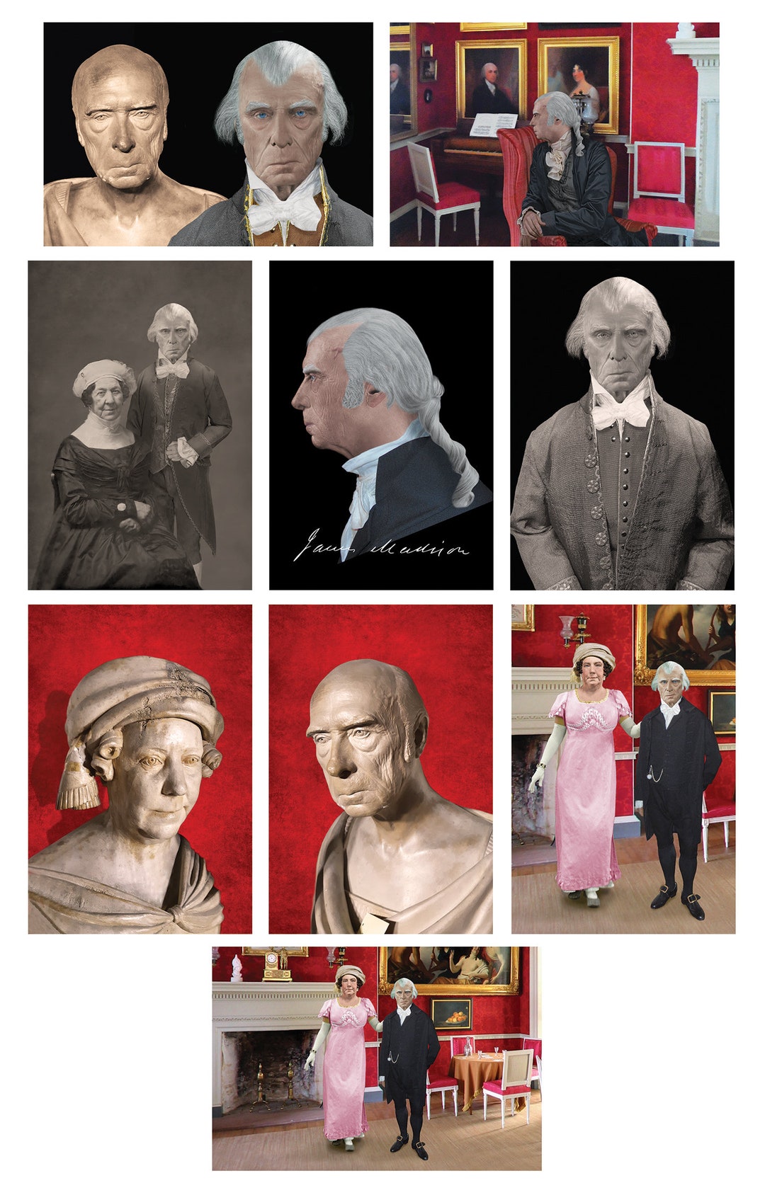 James Madison & Dolley Madison Postcard Pack (9 Cards) - Based Upon ...