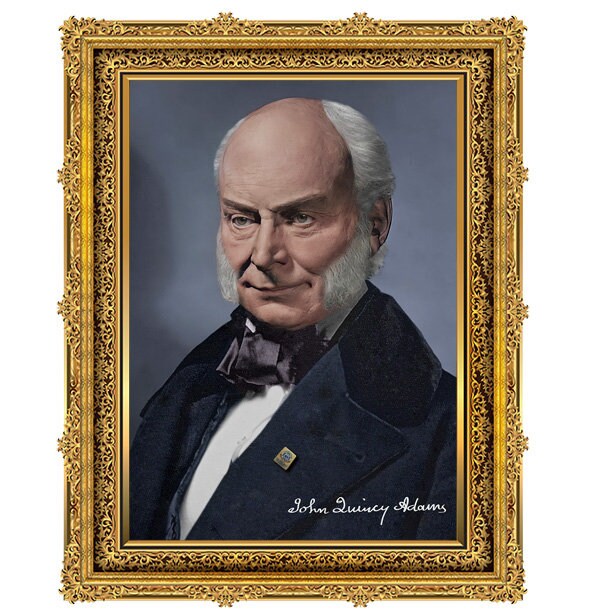 The Real Face of John Quincy Adams, the Congressman Signed, Numbered ...
