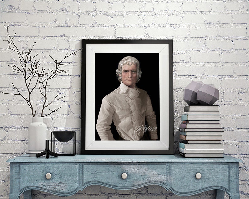 The Real Face of Thomas Jefferson Based Upon His Life Mask Signed ...