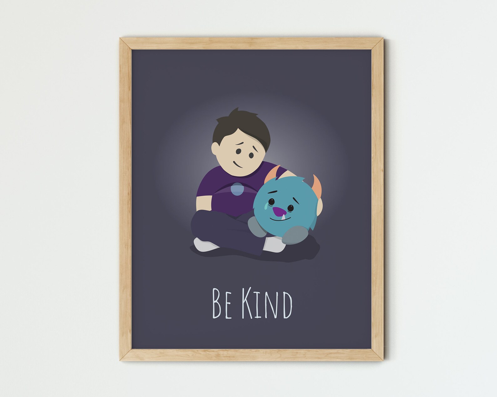 Be Kind Monster Poster Nursery Decor Nursery Print - Etsy