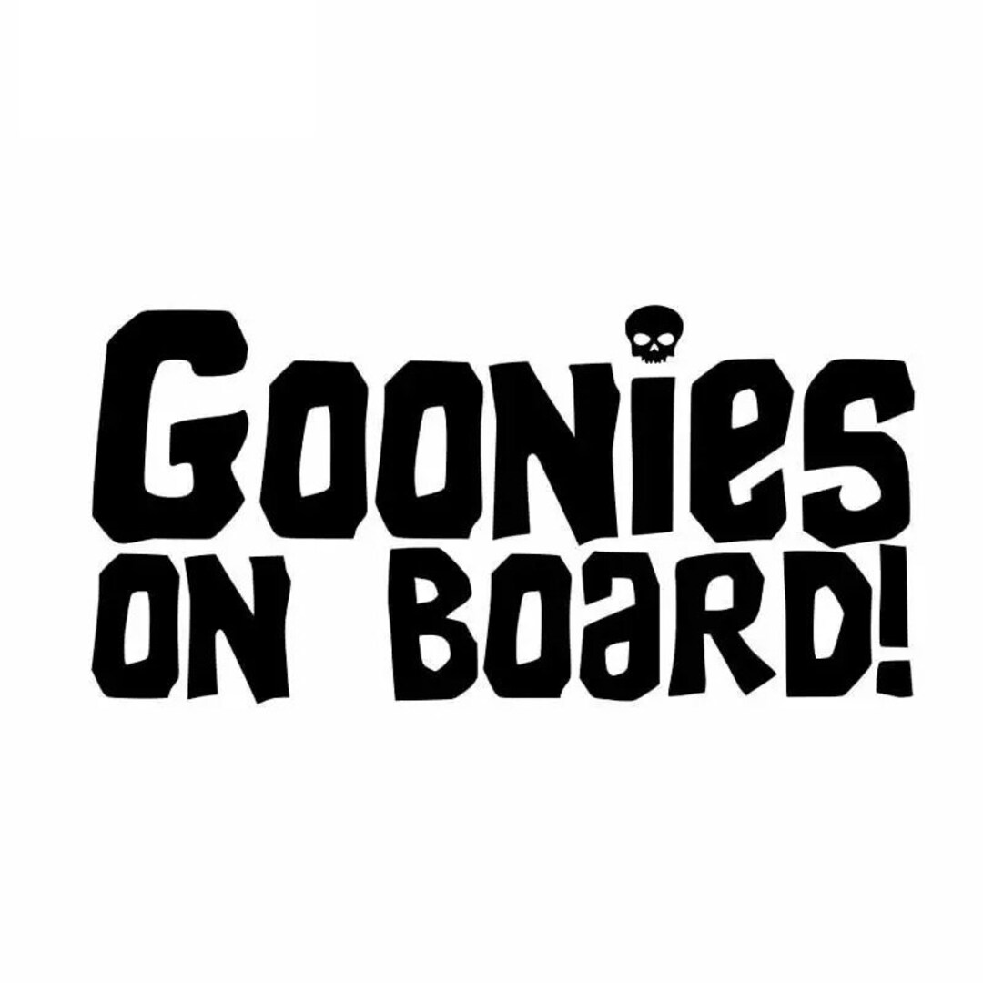 80s Movie Car Sticker Goonies - Etsy