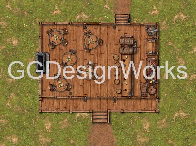 Dnd 4k Digital Map Pack - Tavern (day & Night). Dungeons and Dragons ...