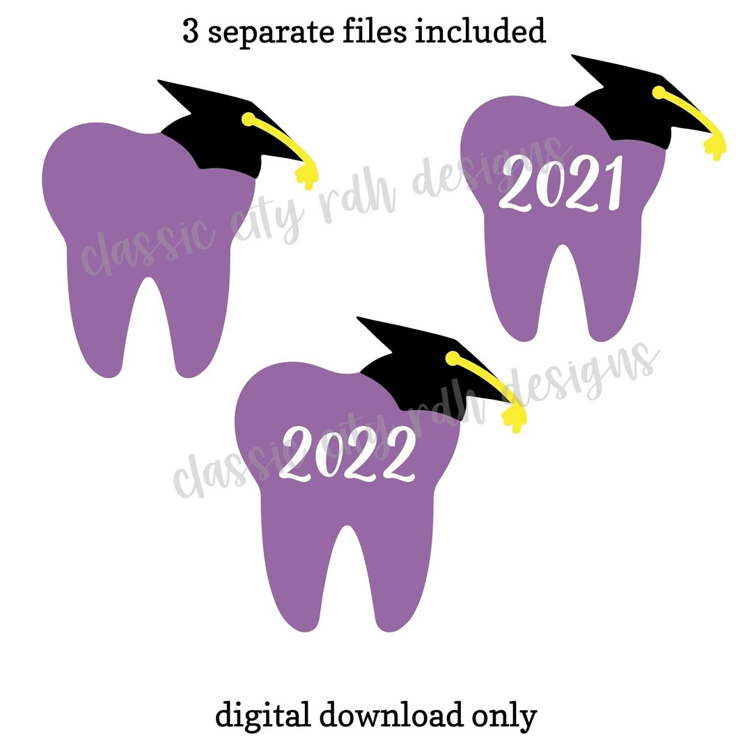 Graduation Tooth Dental School SVG Files, Digital Download Cricut ...
