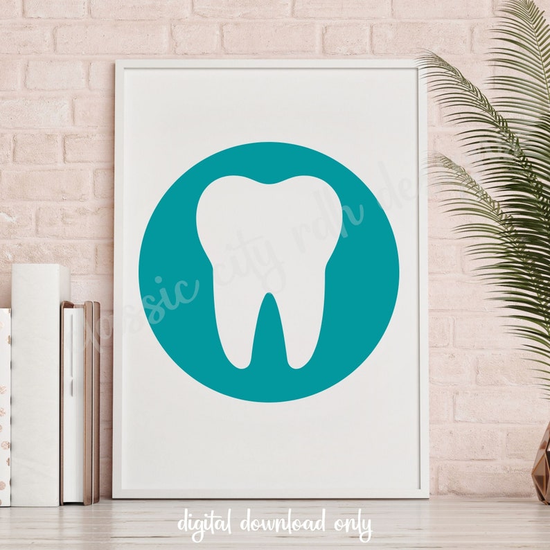 Tooth Circle Cutout SVG Files Digital Download for Cricut or - Etsy