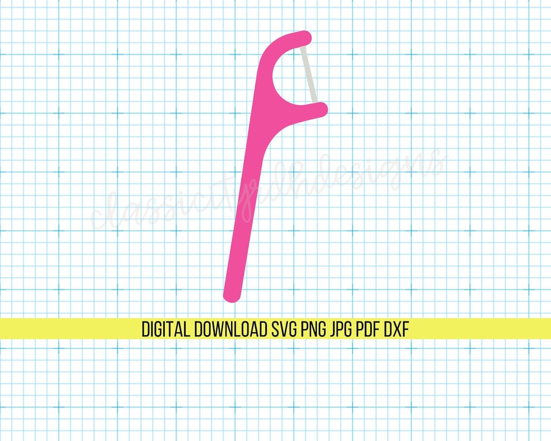 Dental Floss SVG Files, Digital Download for Cricut or Silhouette ...