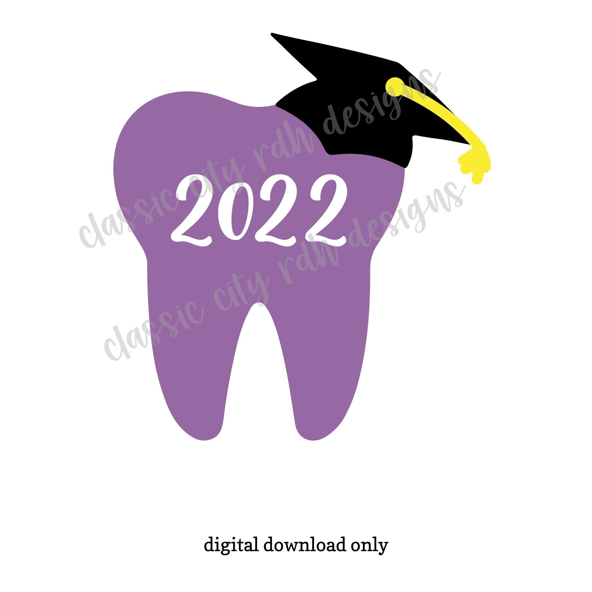 Graduation Tooth Dental School SVG Files Digital Download - Etsy