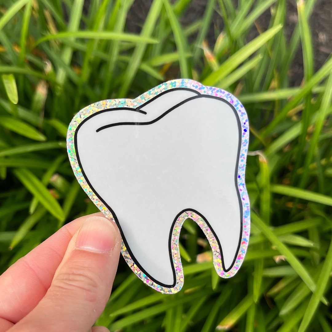 Glitter Tooth Dental Sticker for Dental Hygienist Dental Assistant ...