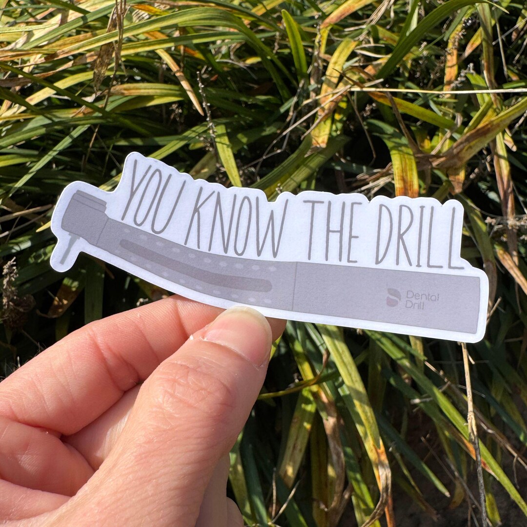 Dental Drill Sticker for Dentist Dental Student Hygienist Dental ...