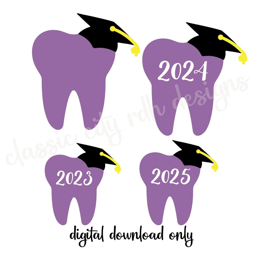 Graduation Tooth Dental School SVG Files, Digital Download Cricut ...