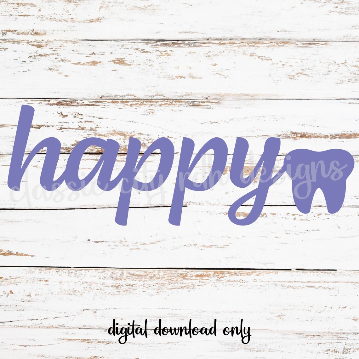 Happy Tooth SVG Files Digital Download for Cricut or - Etsy