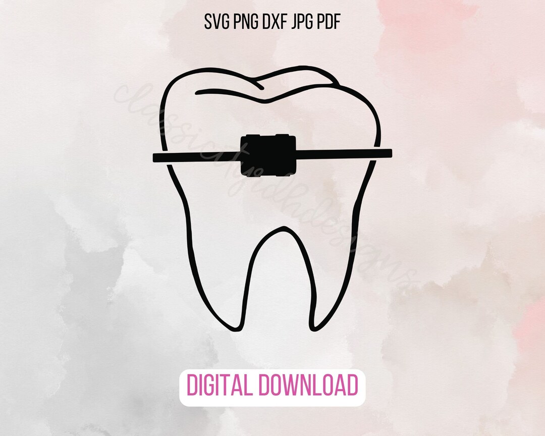 Ortho Tooth Dental SVG Files, Digital Download for Cricut or Silhouette ...