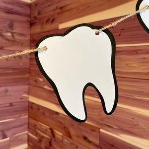 Tooth Garland, Tooth Banner, Dental Grad Banner, Dentist Banner, Dental ...
