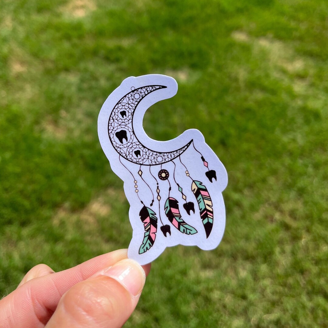 Dental Sticker, Dental Dream Catcher Teeth Sticker, Dental Hygienist ...