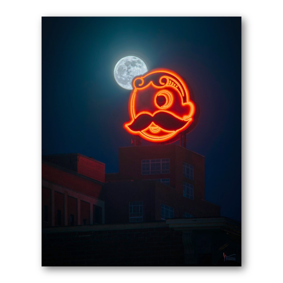 Natty Boh Moon Baltimore Maryland Neon Sign Print - Etsy