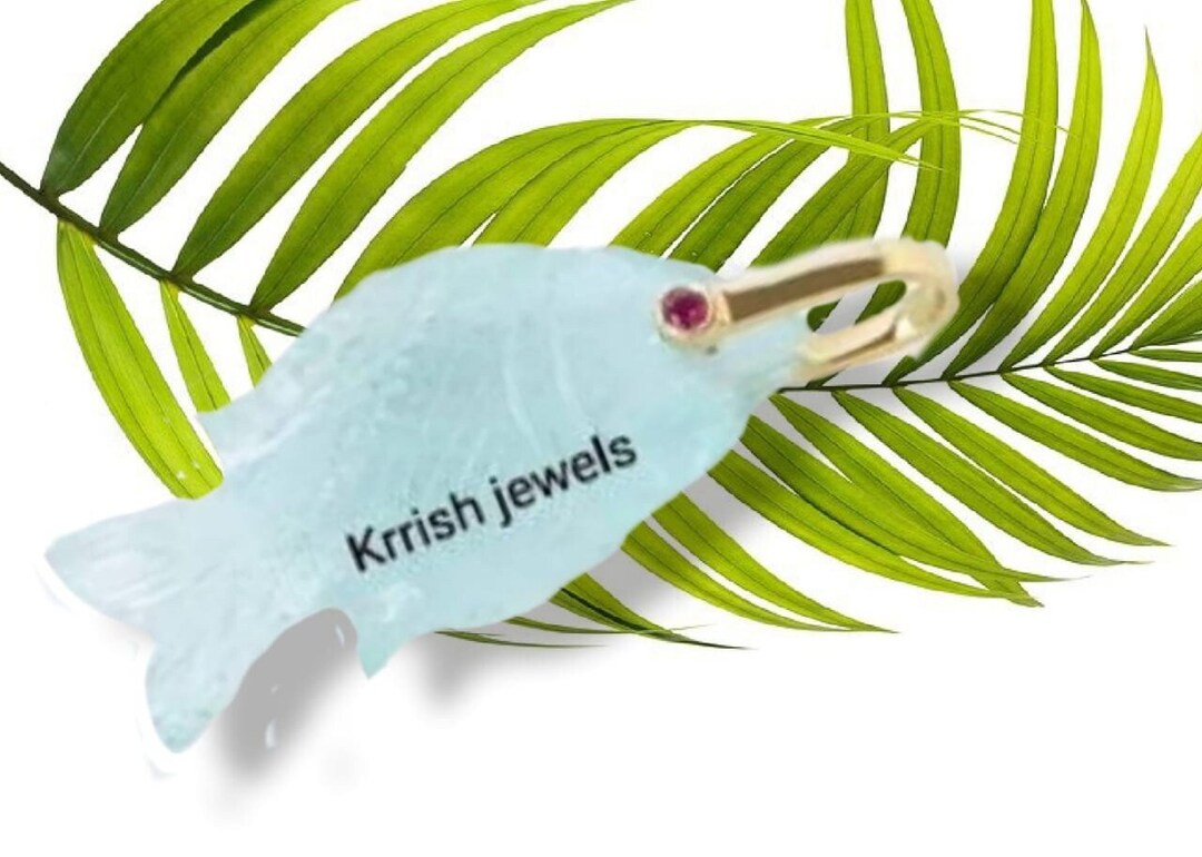 Hand Carved Fish Charm Gemstone Fish Charm Designer Fish - Etsy