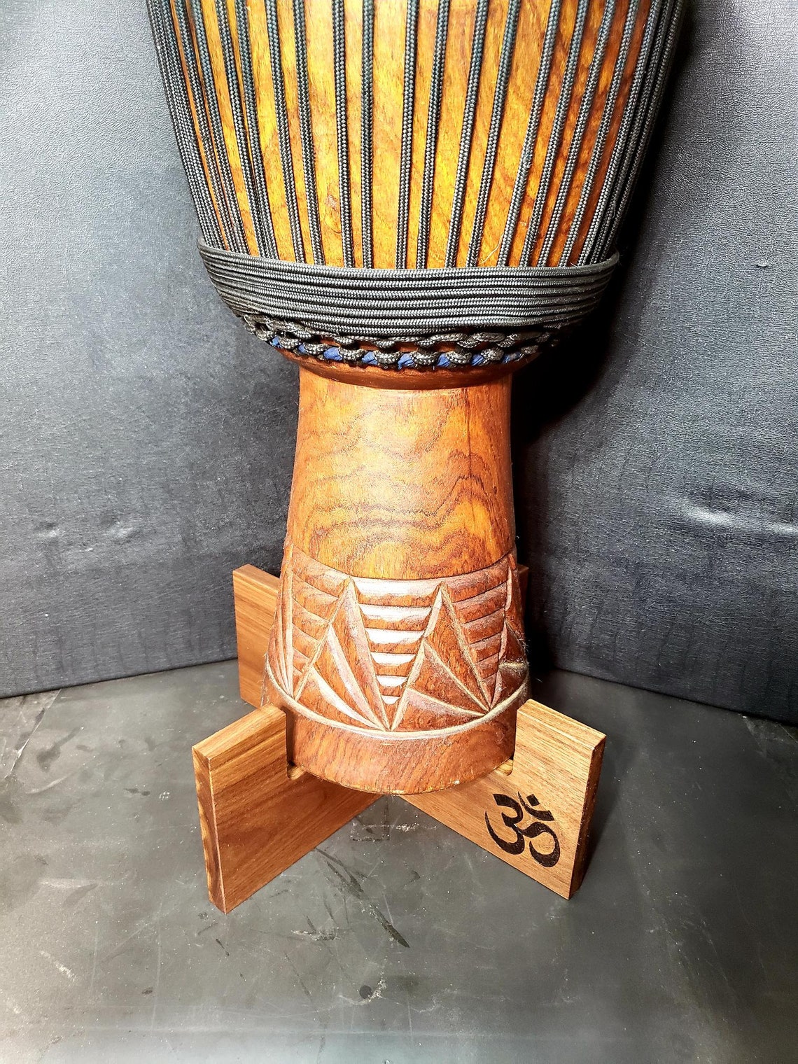 Djembe Stand Conga/hand Drum, Walnut, Portable, Collapsible, Easy ...