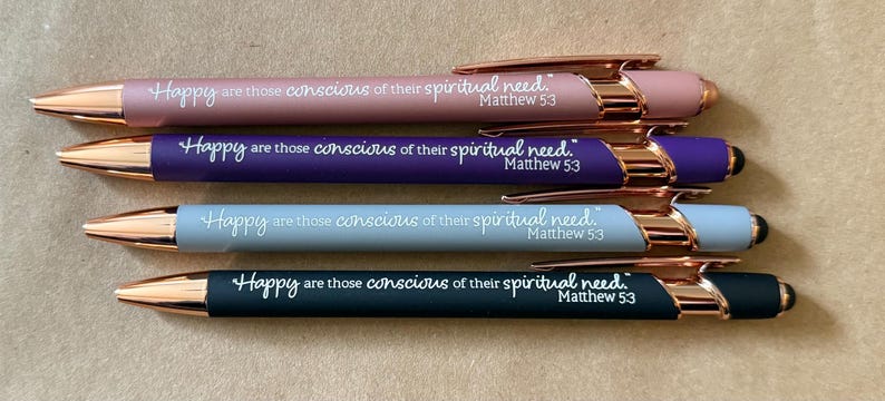 2026 Year Text JW Pens – “happy Are Those Conscious of Their Spiritual ...