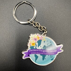 Declare the Good News 2024 Special Convention Floral Globe Keychain and ...