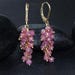 Ruby Faceted Bead Earrings for Women, Red Ruby Earrings, Handmade ...