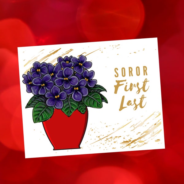 Delta Sigma Theta African Violet Corsage - Etsy