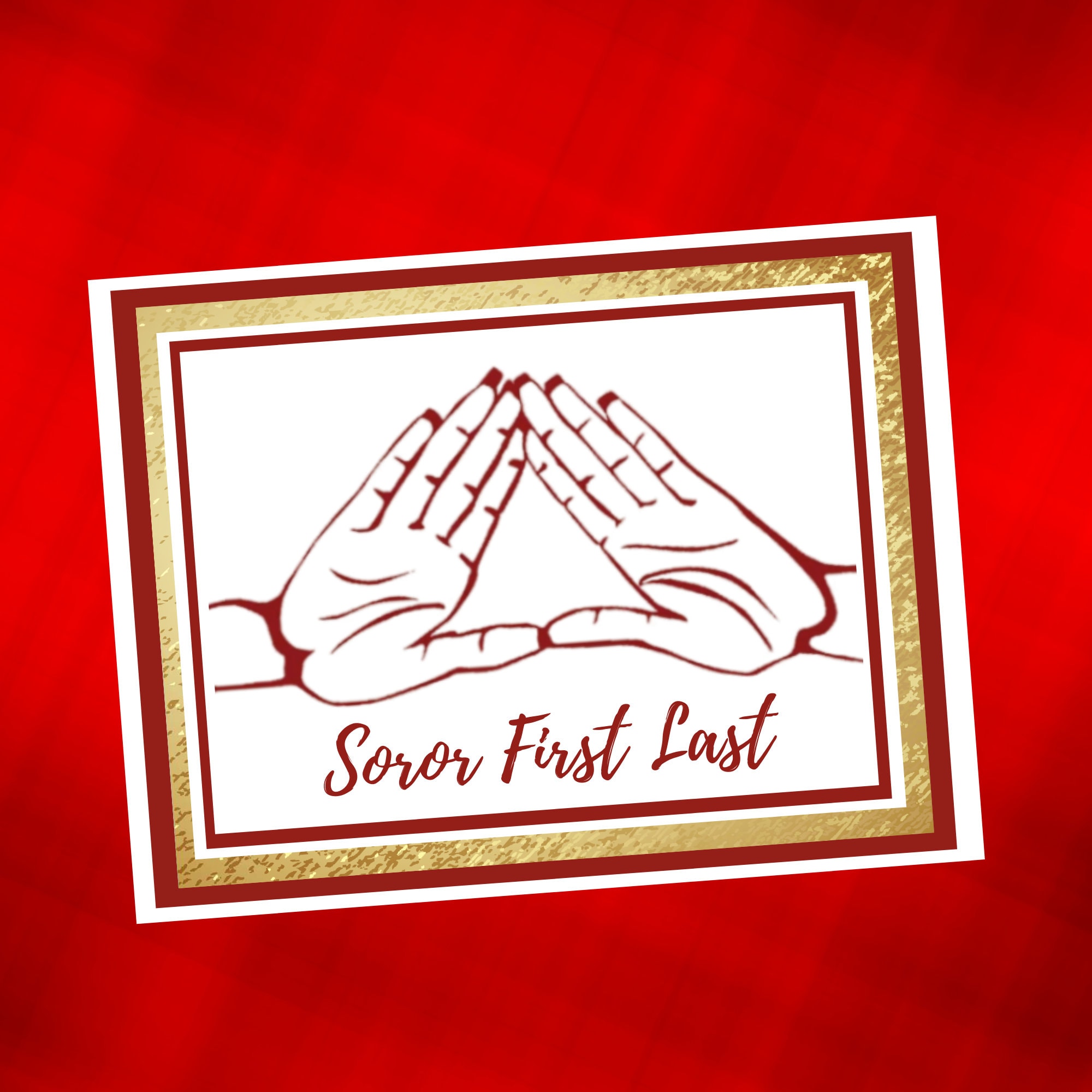 Delta Sigma Theta Pyramid Hands