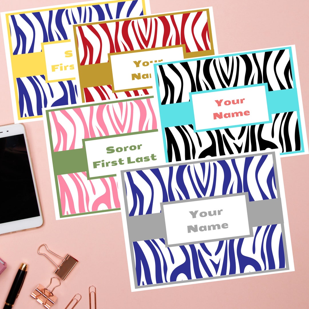 10 Cards Zebra Stationery, Tropical Stationery Set, Wild Stationery ...