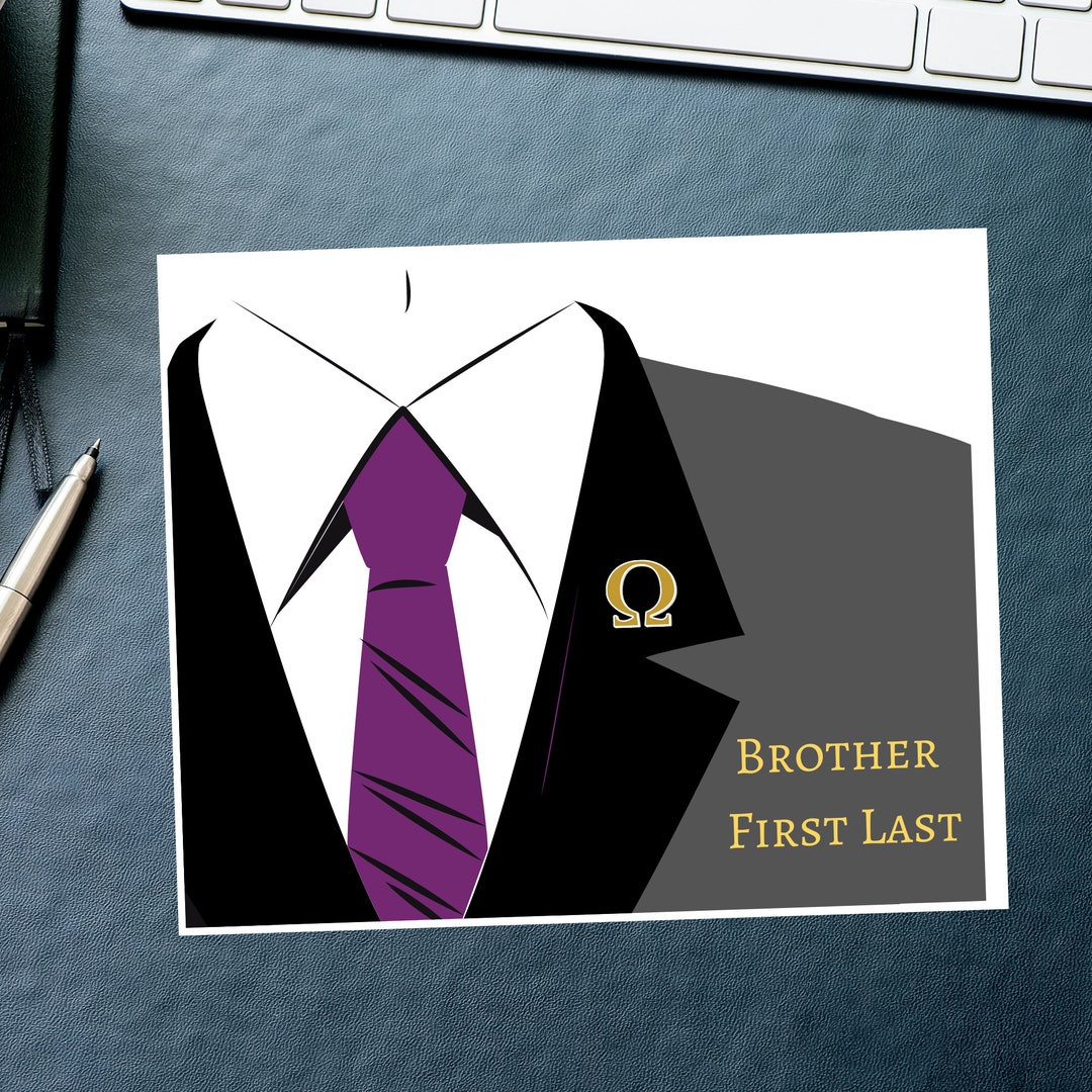 10 Personalized Stationery Cards, Greek Fraternity, Card for Fraternity ...