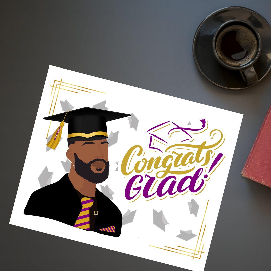 10 Graduation Cards, Greek Fraternity, Card for Fraternity Brother ...