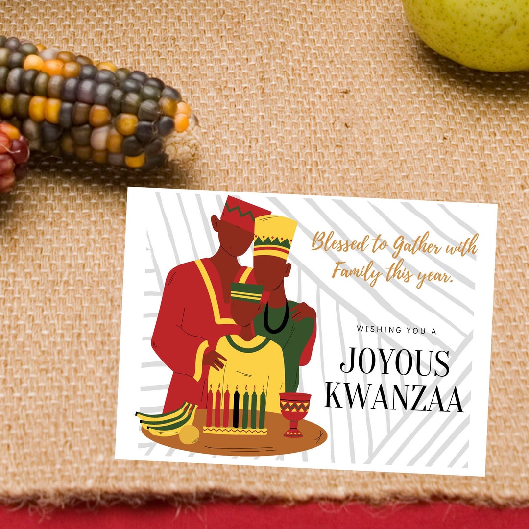10 Cards Kwanzaa Gift, Kwanzaa Card Kwanzaa Celebration, Happy Kwanzaa ...