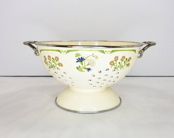 Enamelware Colander | Etsy