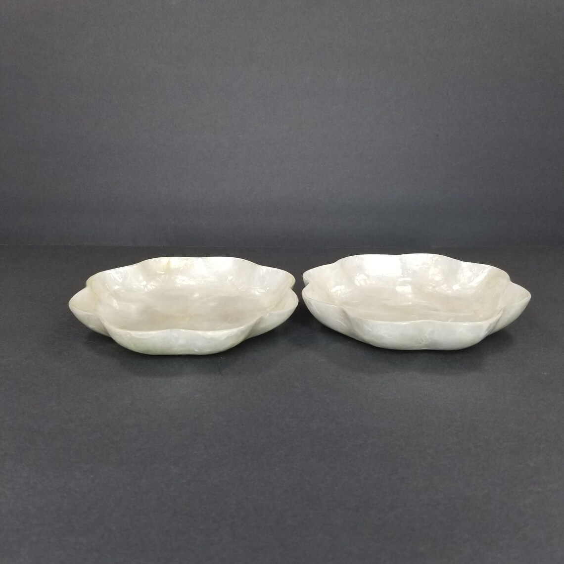 Vintage Pair of Gump's Capiz Shell Trinket Bowls - Etsy