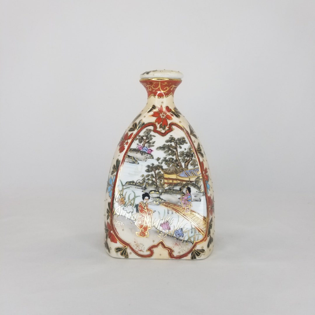 Antique Hand Painted Nippon Flask Hand Painted Nippon Flask - Etsy