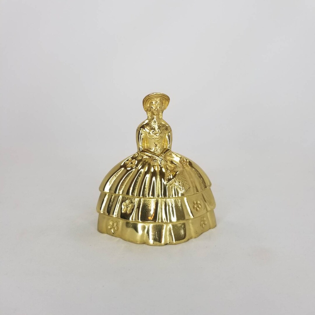 Vintage Southern Belle Brass Bell, Brass Bell Lady, Lady Bell, Vintage ...